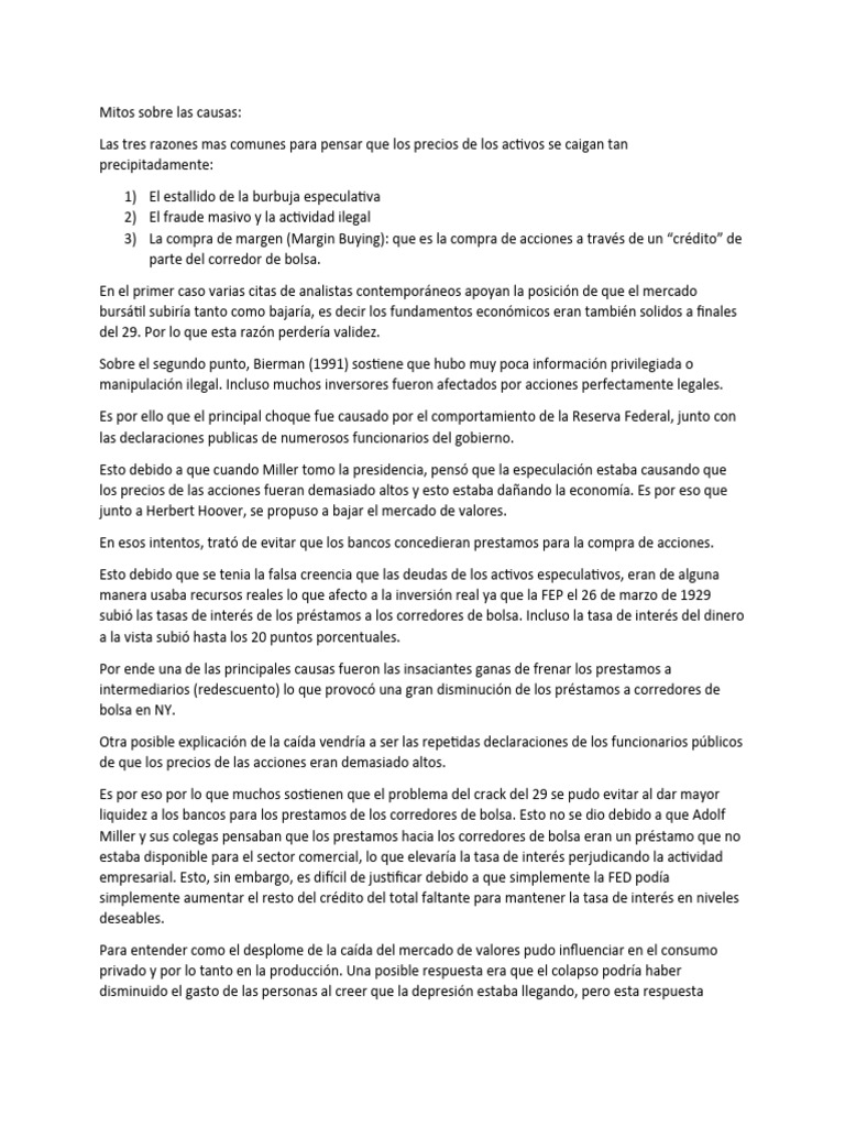Mitos Sobre Las Causas | PDF | Tasas de interés | Precios Mitos Sobre Las Causas | PDF | Tasas de interés | Precios
