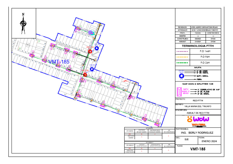 1.2 Asbuilt Unilineal - Troncal 14 - Nodo VMT-185 | PDF