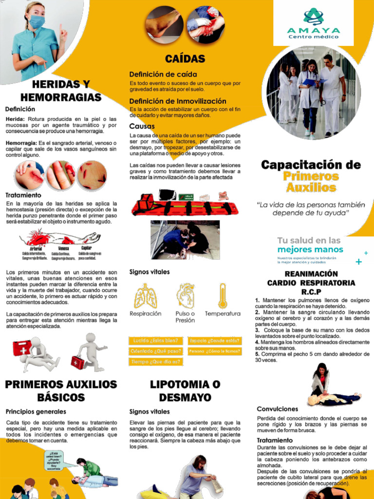 Triptico de Primeros Auxilios-1 | PDF