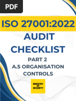 Free Template Statement of Applicability ISO27001 2022 | PDF ...