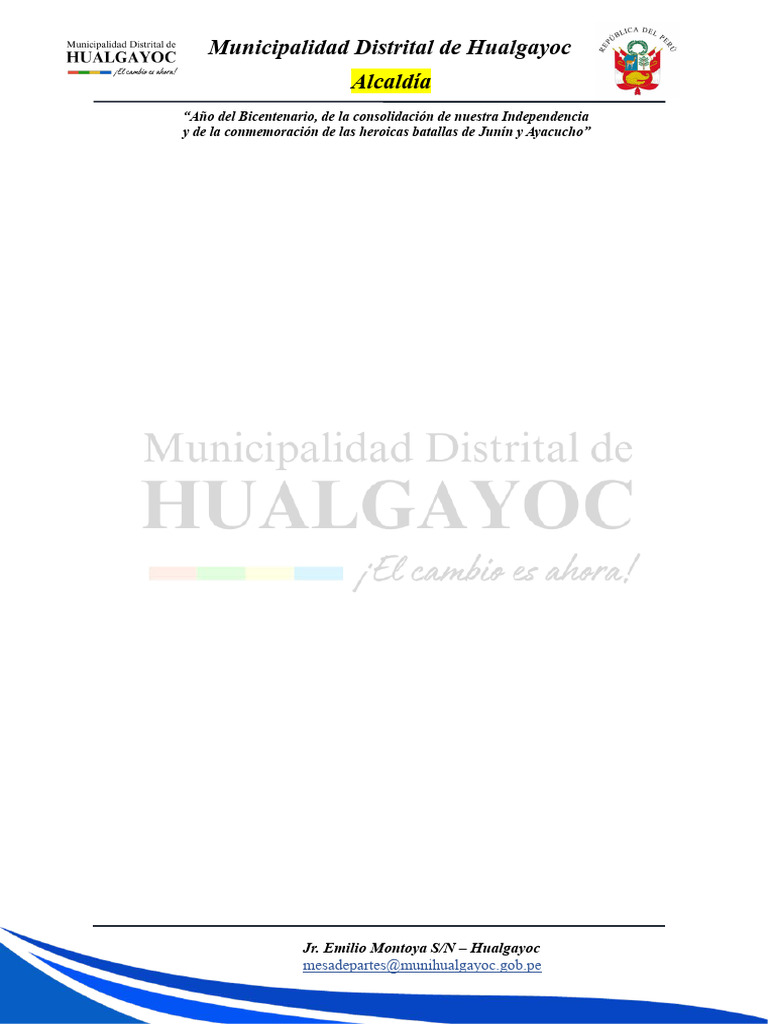 Modelo de Membrete 2024 Sin Logo | PDF