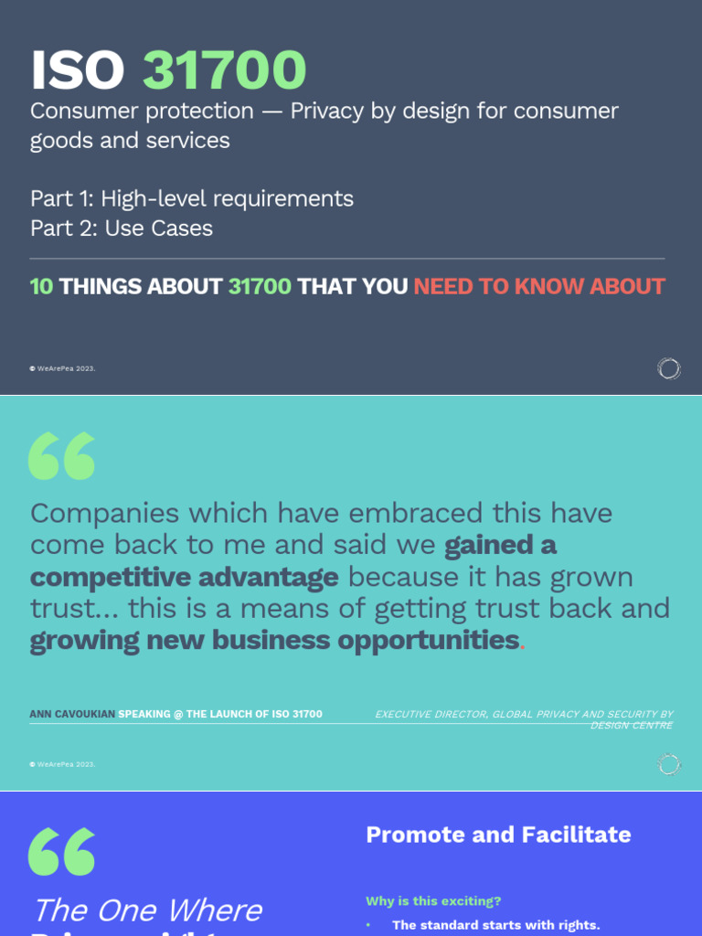 Iso 31700 | PDF | Privacy | Risk