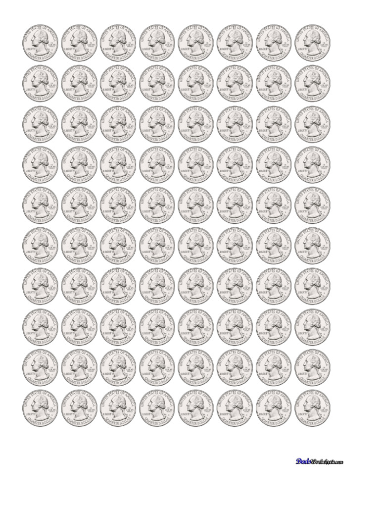 Printable Coins Quarter | PDF