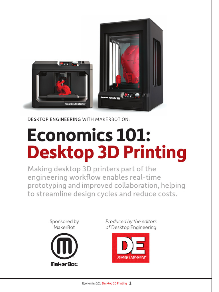 Maker Bot ROIWhite Paper | PDF | 3 D Printing | Printer (Computing)