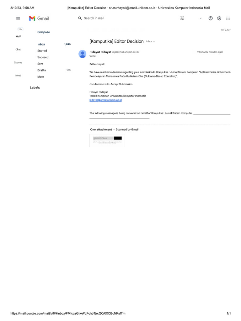 Accepted Komputika | PDF