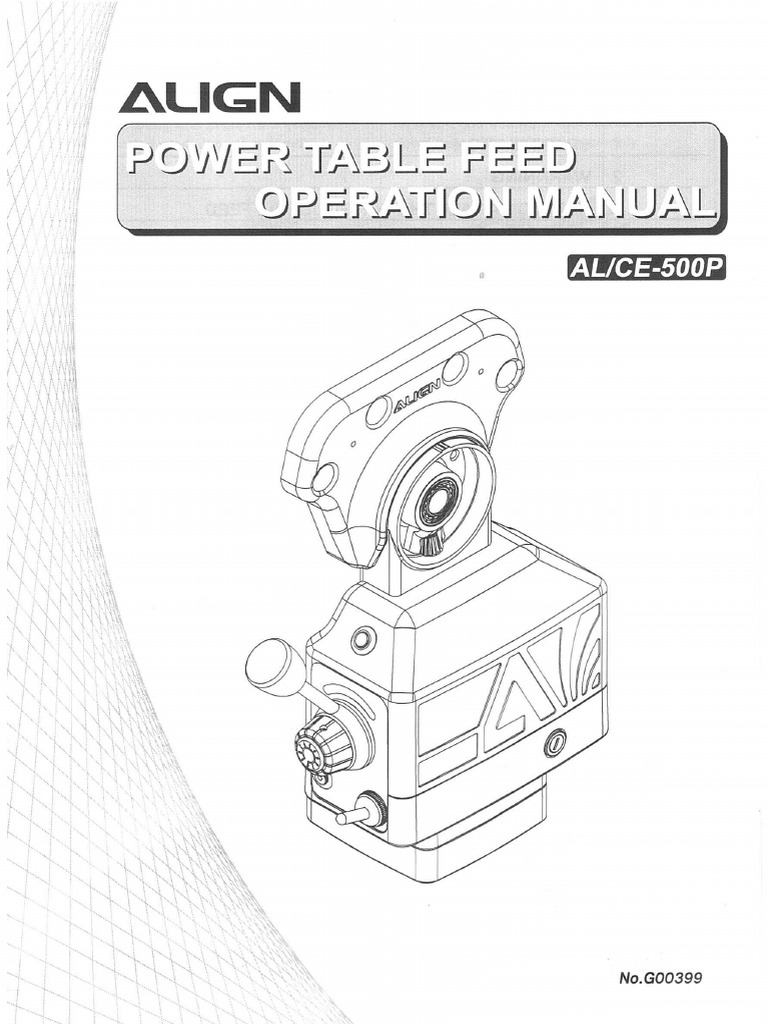 Align AL CE500P Manual | PDF | Gear | Transformer
