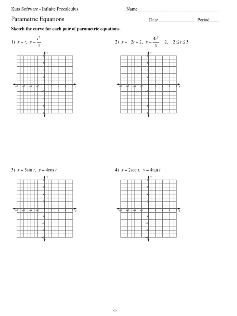 Parametric Equations | PDF | Equations | Mathematical Objects