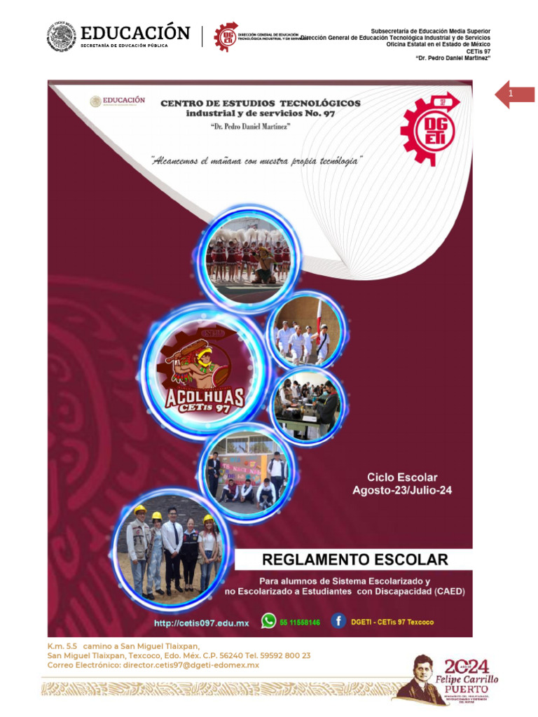 Reglamento Escolar Cetis 97 | PDF | Discriminación | Derechos humanos