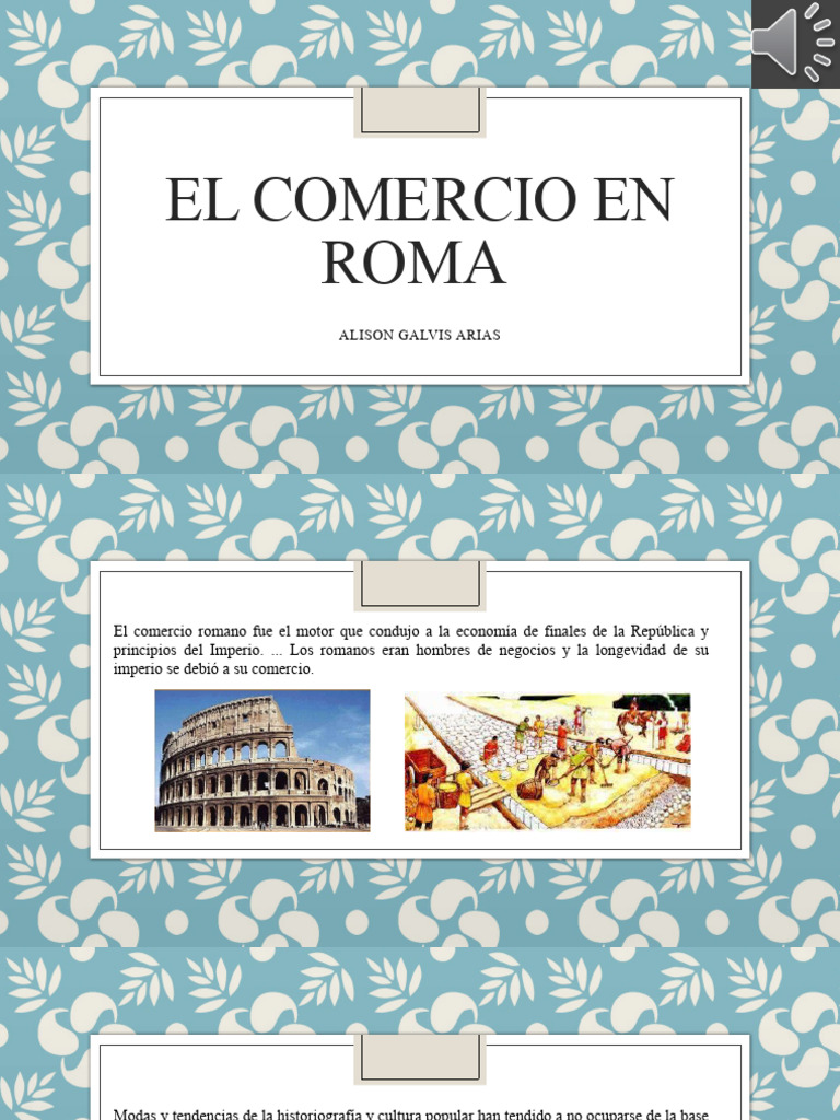 El Comercio en Roma | PDF
