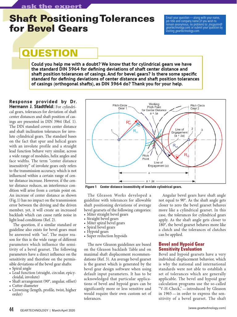 Bevel Shafts | PDF | Gear | Engineering Tolerance