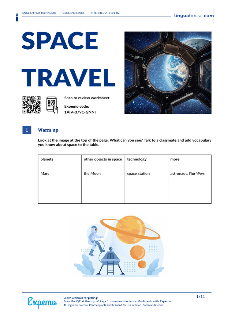 Space Travel British English Student | PDF | Extraterrestrial Life ...