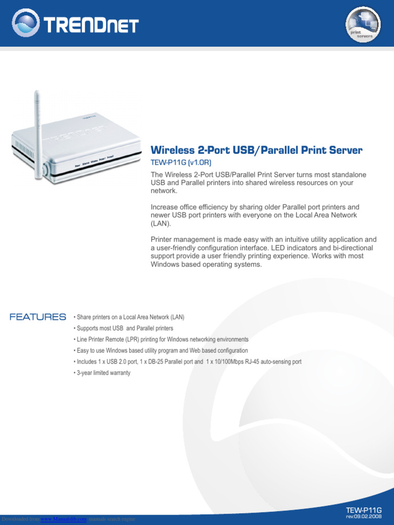 Tewp11g Data Sheets | PDF | Ieee 802.11 | Computer Network