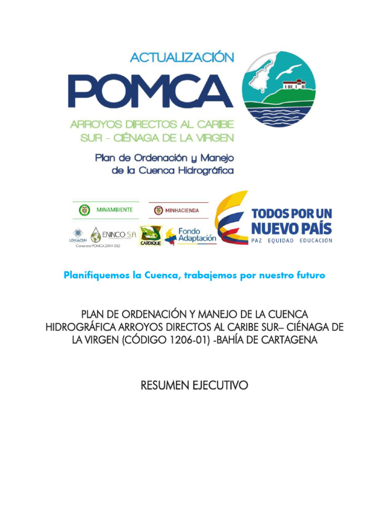 POMCA Ciénaga de la Virgen CARDIQUE | PDF | Cuenca de drenaje ...