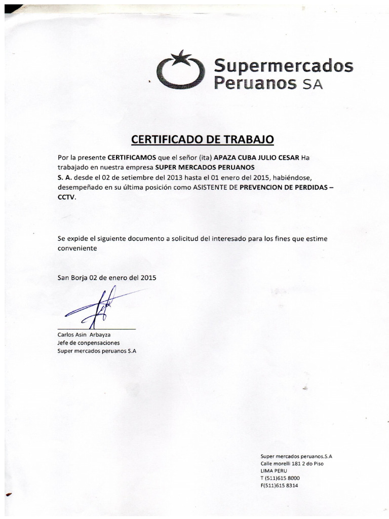 Certificados | PDF