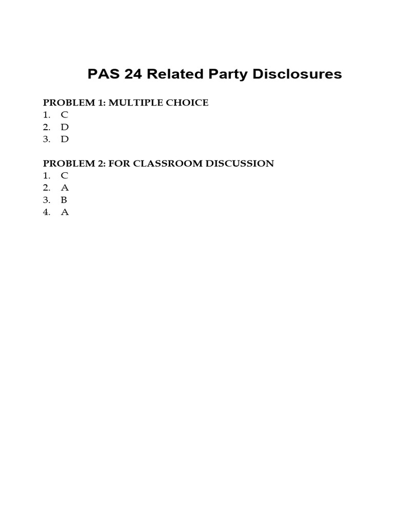Sol Man - Pas 24 Related Party Disclosures | PDF