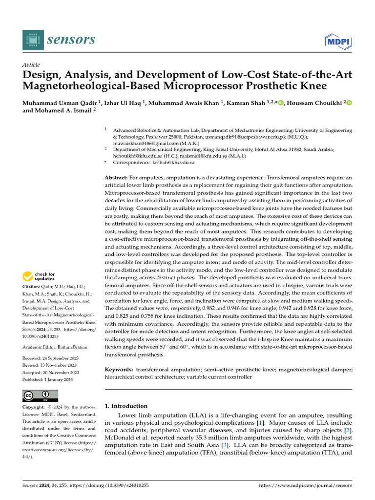 Design, Analysis and Development of Low-Cost state-of-the-art ... Design, Analysis and Development of Low-Cost state-of-the-art ...