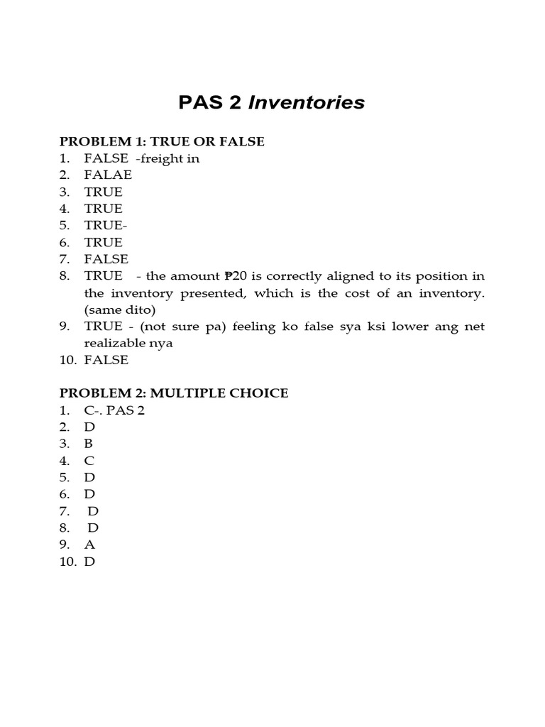 Sol Man - Pas 2 Inventories | PDF