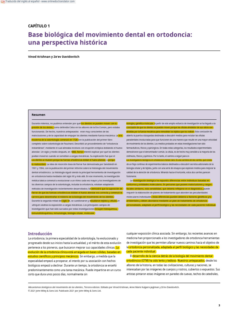 1 Er Cap - En.es | PDF | Ortodoncia | Odontología