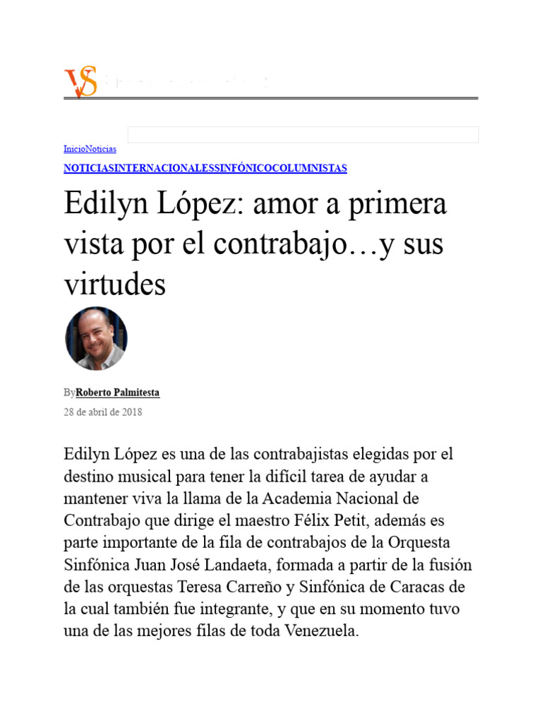 Edilyn Contrabajista | PDF | Contrabajo | Bajo