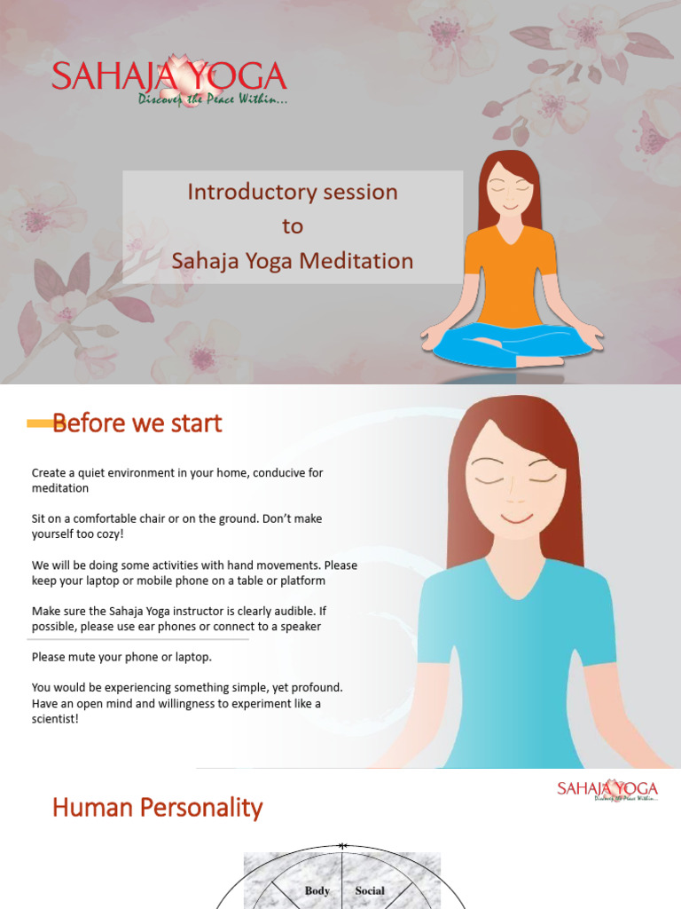 Introduction to Sahaja Yoga Meditation | PDF | Kundalini | Yoga