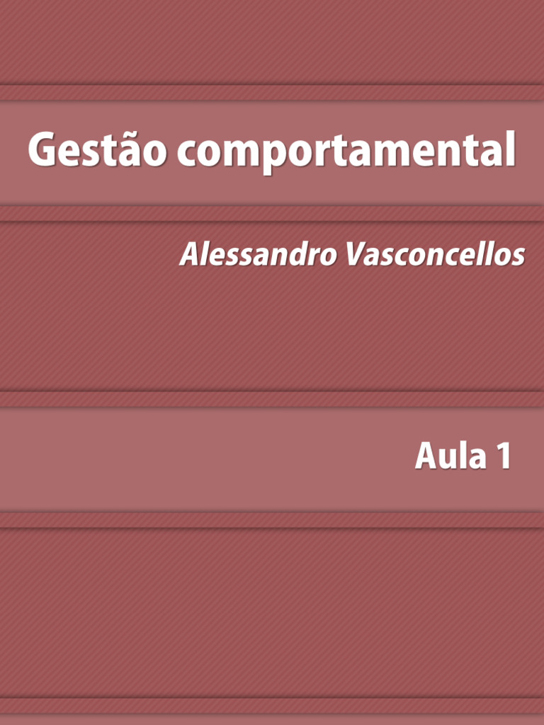 Gest Ão Comport A Mental | PDF