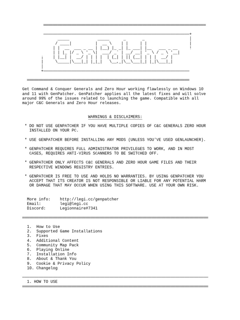 Genpatcher Manual | PDF | Http Cookie | Microsoft Windows