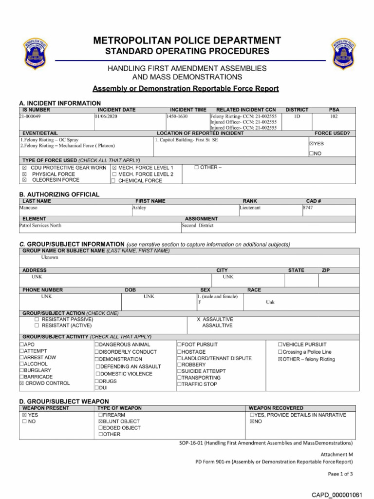 Capd 000001061 | Download Free PDF | Police | Problem Behavior