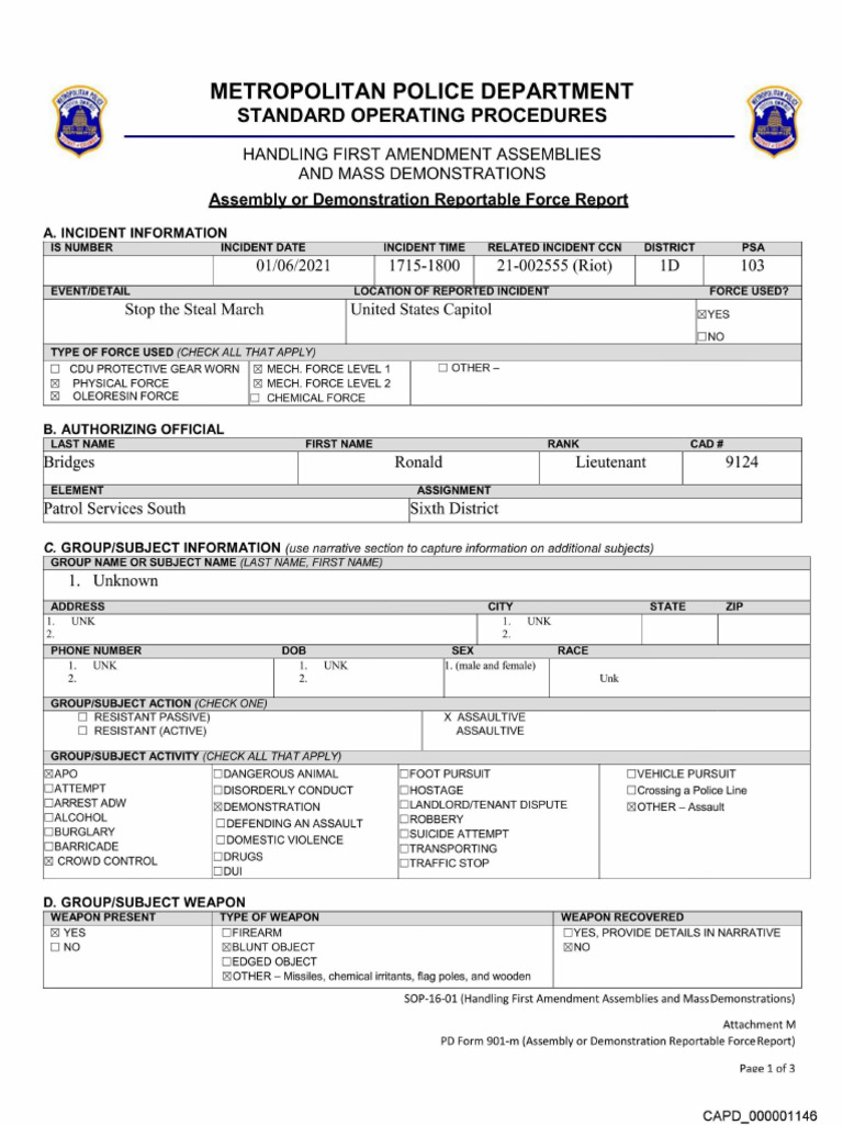 Capd 000001146 | Download Free PDF | Law Enforcement | Crime & Violence