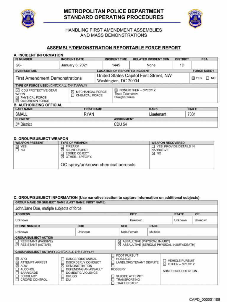 Capd 000001108 | PDF | Law Enforcement | Crime & Violence