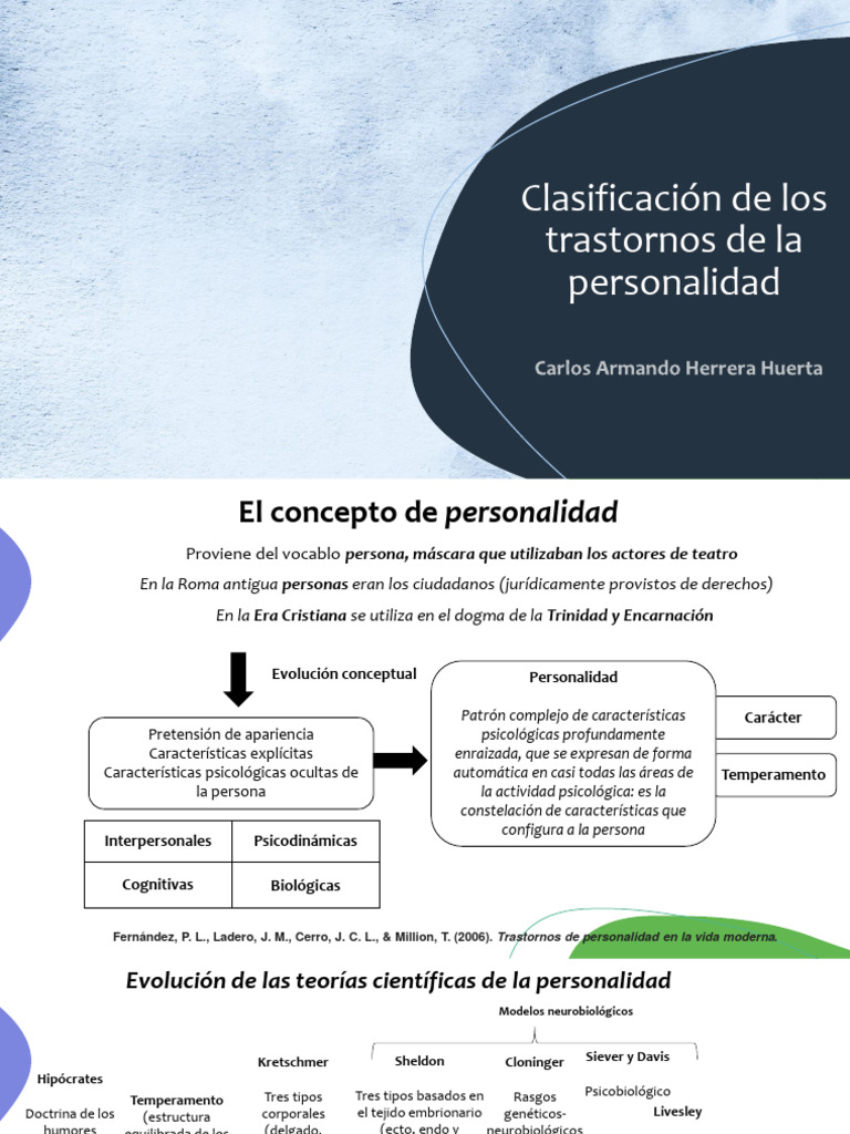 Clasificación de Trastornos de Personalidad | PDF | Desorden de ...