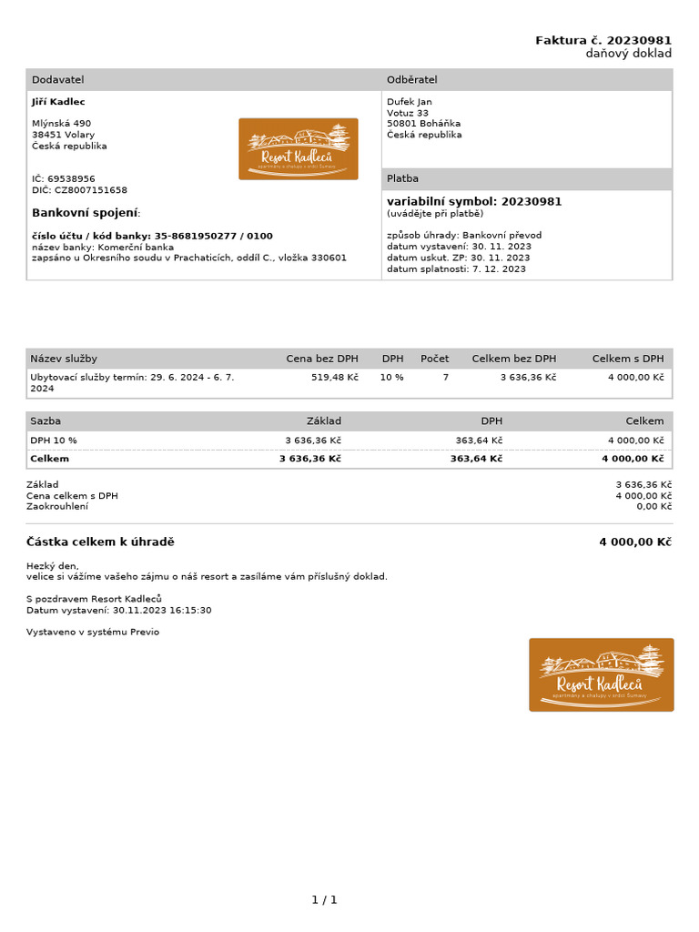Faktura 20230981 | PDF