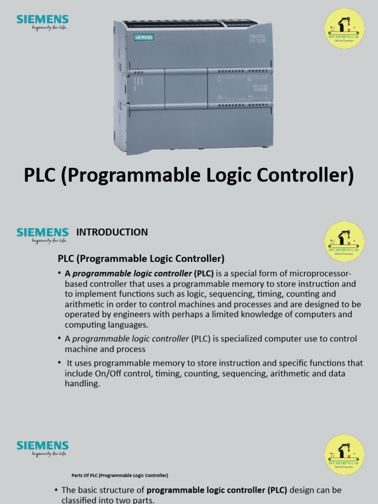 PLC 1 | PDF | Programmable Logic Controller | Computer Programming