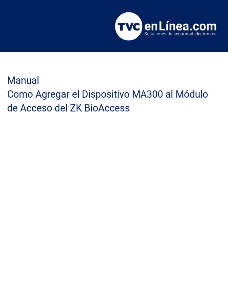 ZKBioAccess - MA300 | PDF | Dirección IP | Red de computadoras