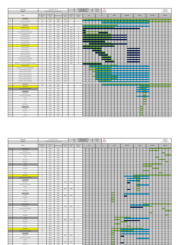 Time Schedule Rev4 | PDF | Fire Sprinkler System | Pipe (Fluid Conveyance)