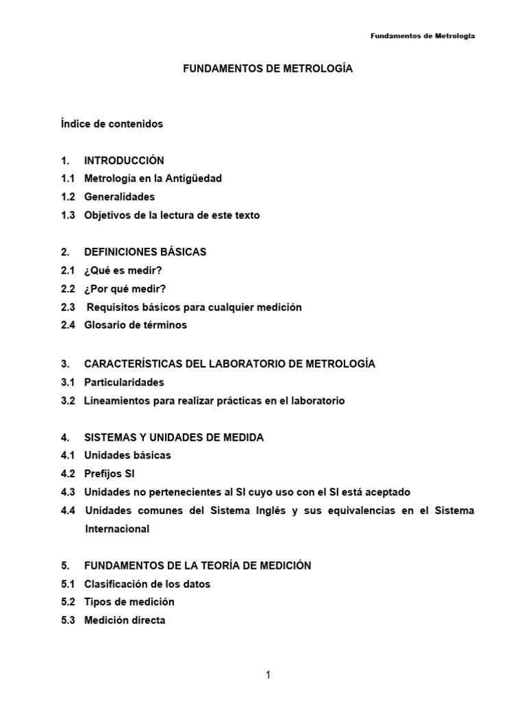 Fundamentos de Metrología EDICIÓN 7 | PDF | Medición | Metrología