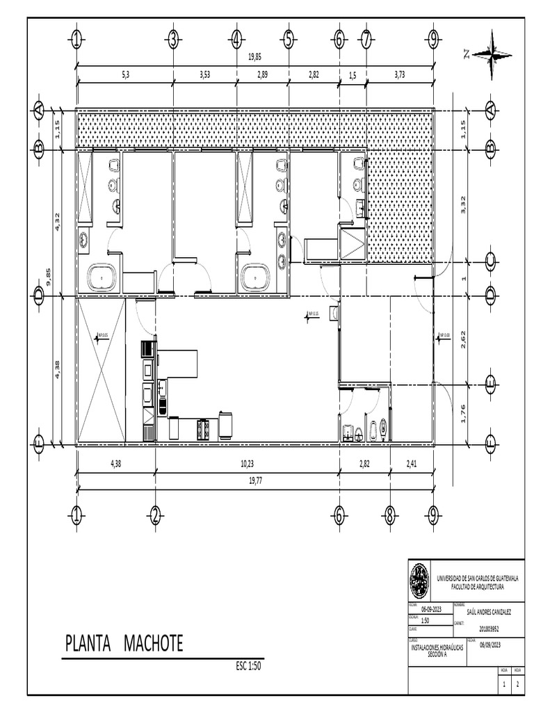 Planta Machote para Instalaciones Hidráulicas | PDF