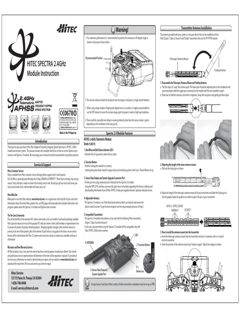 Spectra 2.4 Manual | PDF