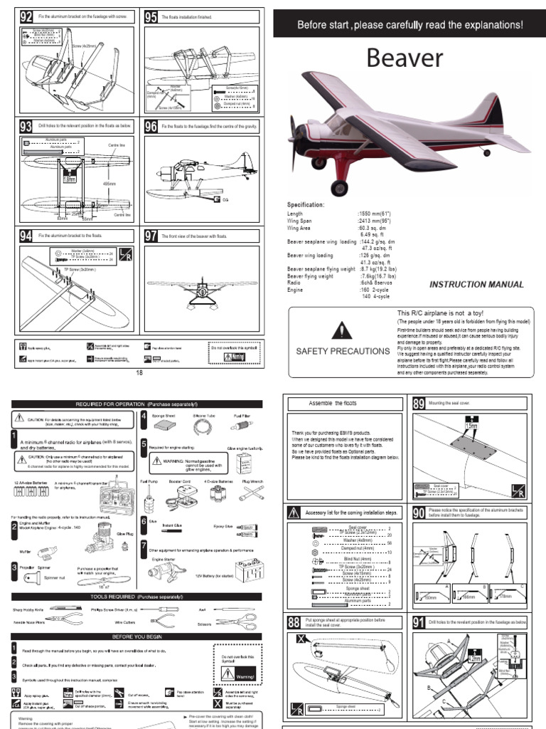 Beaver (A) Book | PDF | Screw | Seaplane