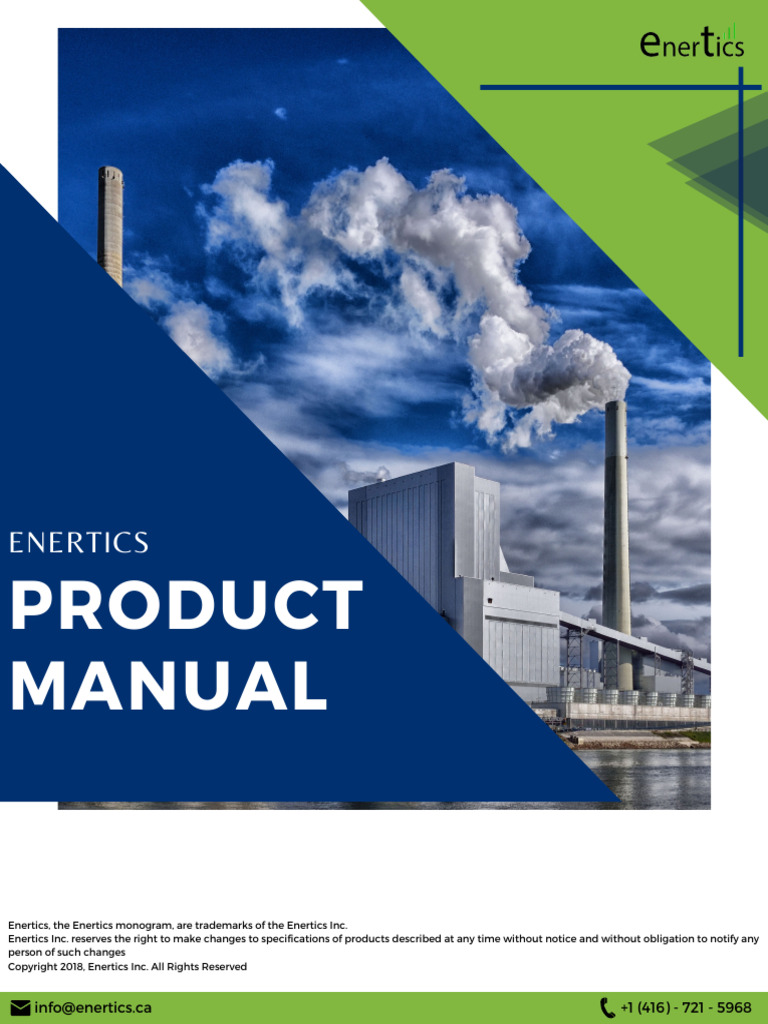 Enertics Product Manual | PDF | Technology & Engineering | Computers