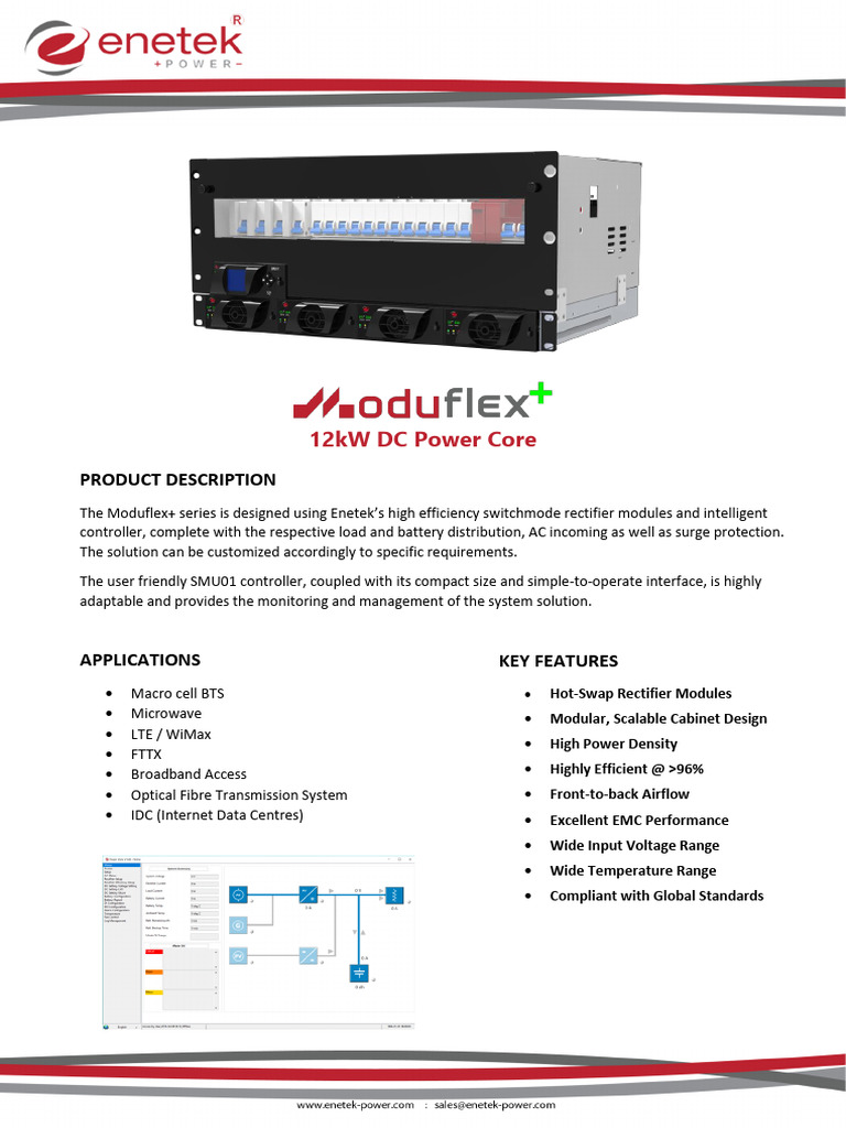 Moduflex Power Core (12kW) Rev03 | PDF | Rectifier | Data Center