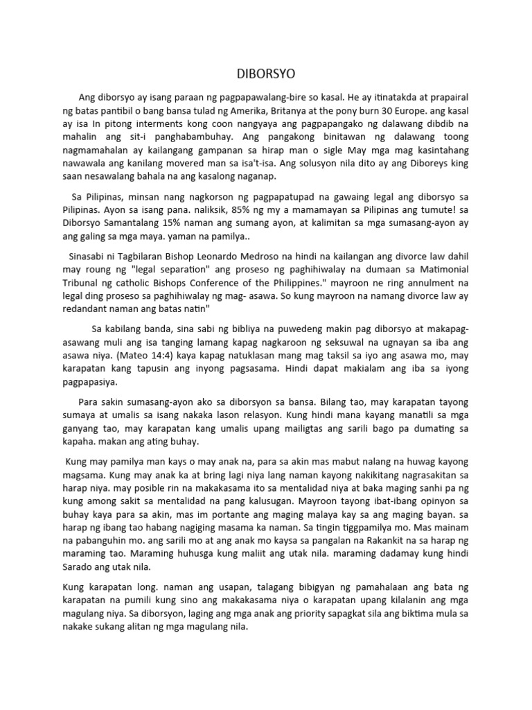 DIBORSYO | PDF