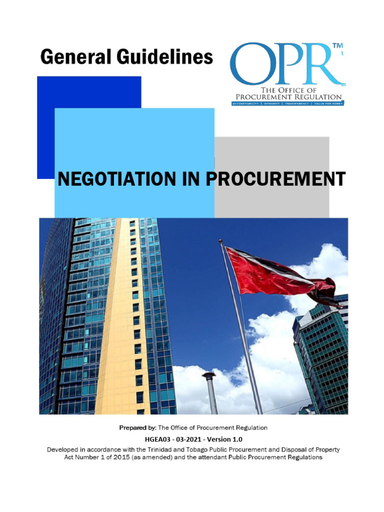 Negotiation - in - Procurement PDF | PDF | Procurement | Negotiation