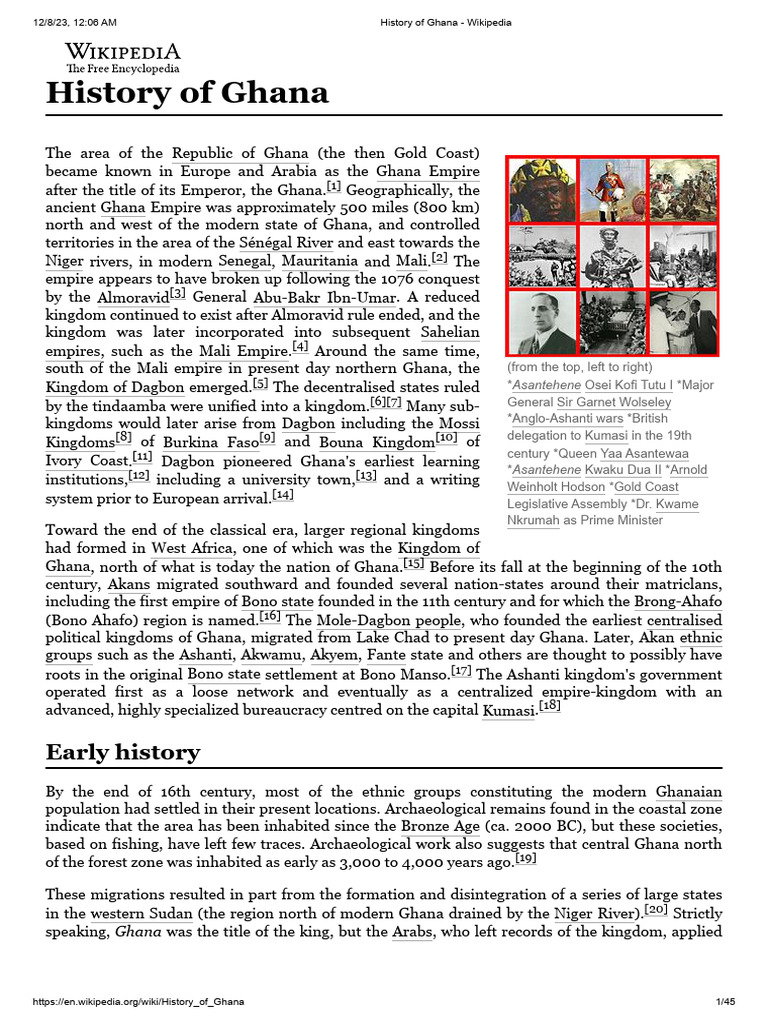 History of Ghana's Early Kingdoms | PDF | Atlantic Slave Trade | Ghana