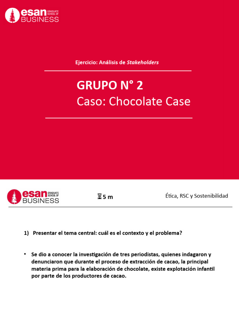 Chocolate Case - PPT Ejercicio Analisis Stakeholders | PDF