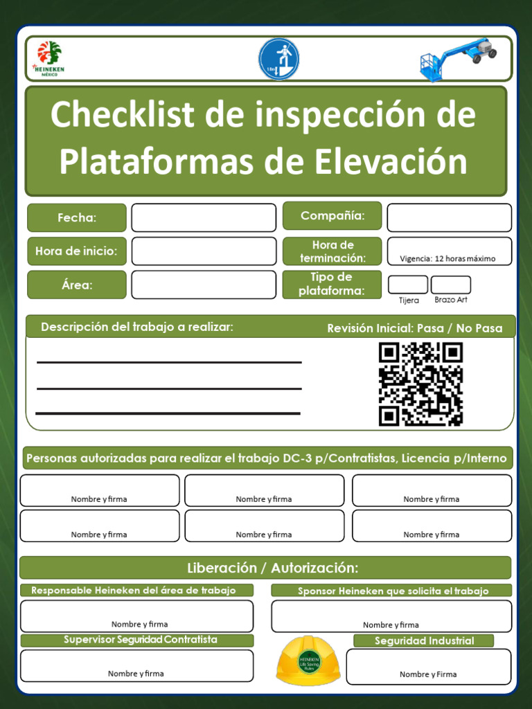 Check List Plataformas + Revisión Inicial | PDF