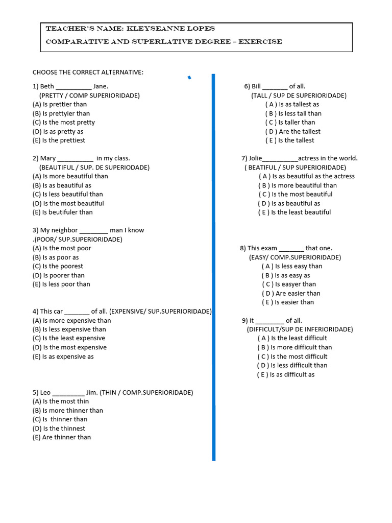 Comp Sup Degree Exercise PDF | PDF