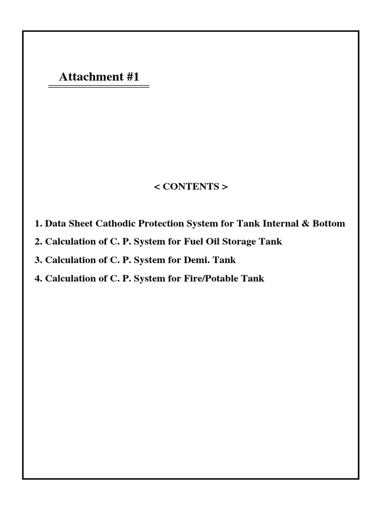 Attachment 1 | PDF | Corrosion | Rectifier