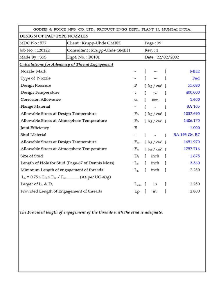 Pad Design R0101 | PDF | Mechanical Engineering