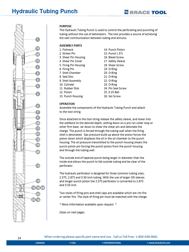 Tubing Punch HD | PDF | Piston | Pipe (Fluid Conveyance)