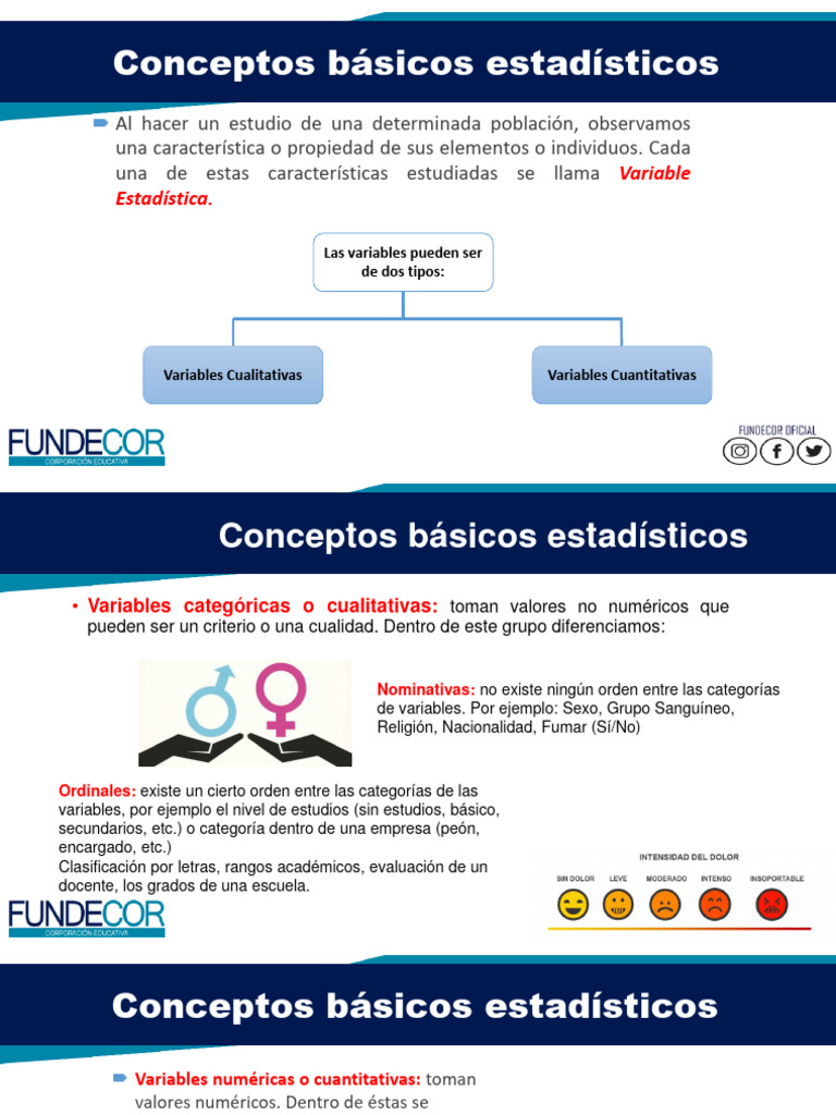 Tipos de Variables Estadísticas Explicadas | PDF